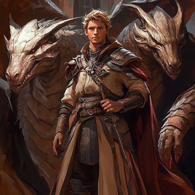 Draw dnd character art and dnd character art by Parecebert | Fiverr