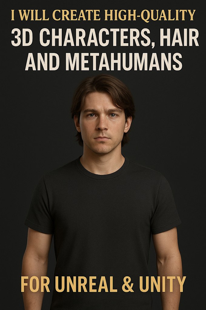 Create high quality 3d characters hair and metahuman for unreal engine ...