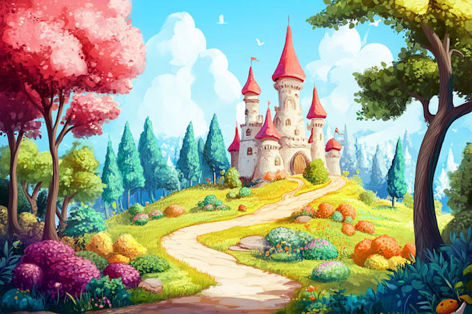 Make a landscape illustrations and scenery by Dreneiyne | Fiverr