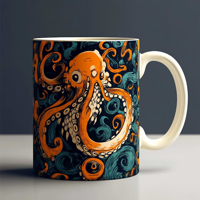Do awesome custom mug design by Tembdges | Fiverr