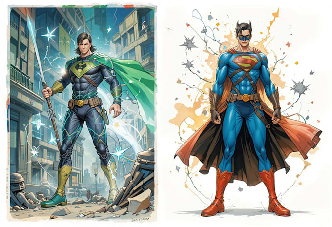 Drawing your favorite superhero character and comic by Milyaushailiny ...