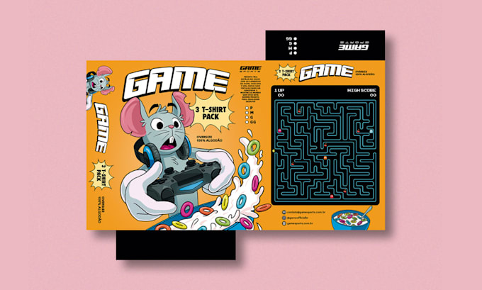 Design a professional card game box, board game box, card box mockup ...