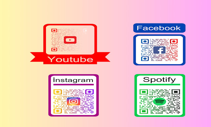 Design a custom and stylish qr code for your brand by Atihsynv | Fiverr