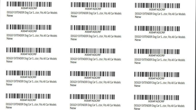 Do gs1 product barcodes and labels for amazon by Zeeshanahmed070 | Fiverr