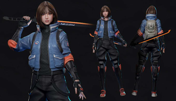 Craft ue5 game character,combat animation,model 3d for mmd,ue5 rig,nsfw ...