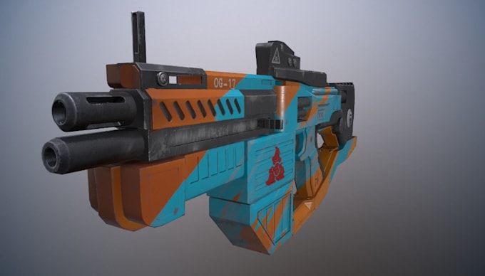 Port 3d weapon in ue5, realistic firearms design, 3d texture, sci fi gun model by Jeftha_zee ...