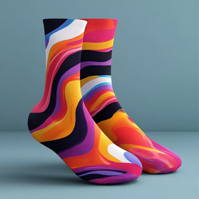 Design unique sock for you by Leisharvey | Fiverr
