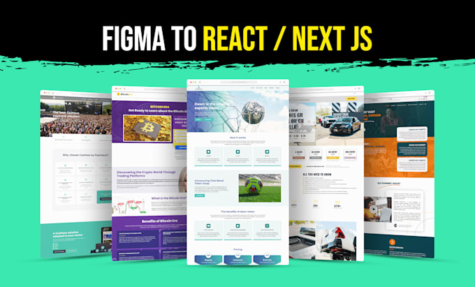 Development high performance figma to react or next js with tailwind ...