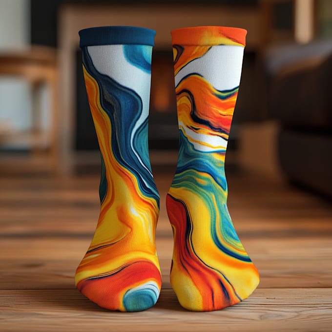Design custom and unique socks design by Adilenetaylor | Fiverr