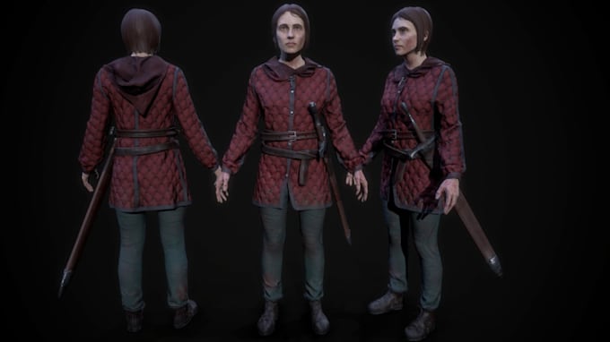 3d realistic character model,3d game character, game trailer character ...