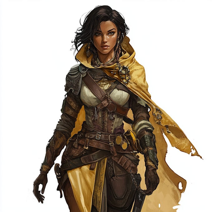 Design a dnd character art and dnd character illustration by Aidoboto ...