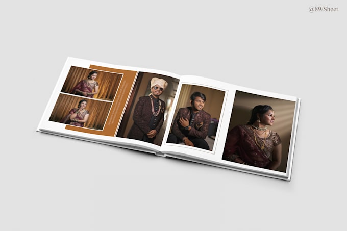 Professional wedding album design custom wedding photo album layout by ...