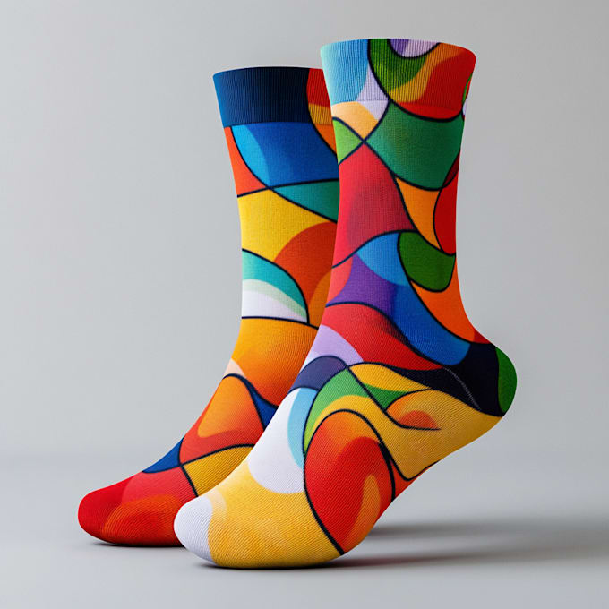 Create a sublimation socks design by Quatesiaberts | Fiverr