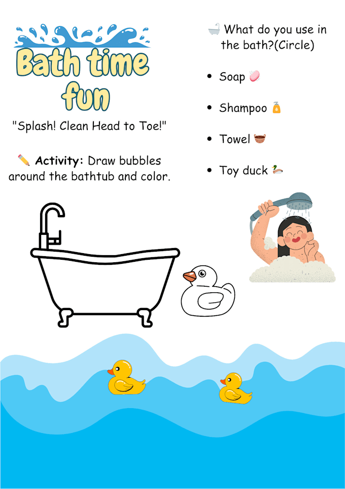 Create fun hygiene and many more activity booklet by Shanzayjavaid88 ...