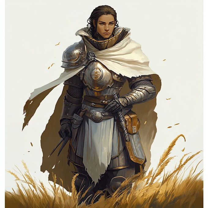 Draw character art for your role playing, fantasy character dnd ...