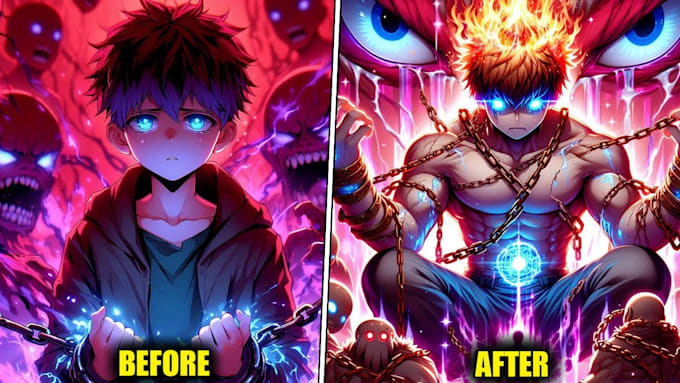 Design eye catchy anime, movie and manhwa recap thumbnails by Dantuple ...