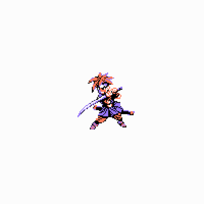 Draw a pixelart character in the style of 8bit pokemon trainer ...