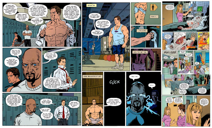 Draw graphic novel storyboard nsfw comic book page sfw manga illustration by Jasonworre | Fiverr