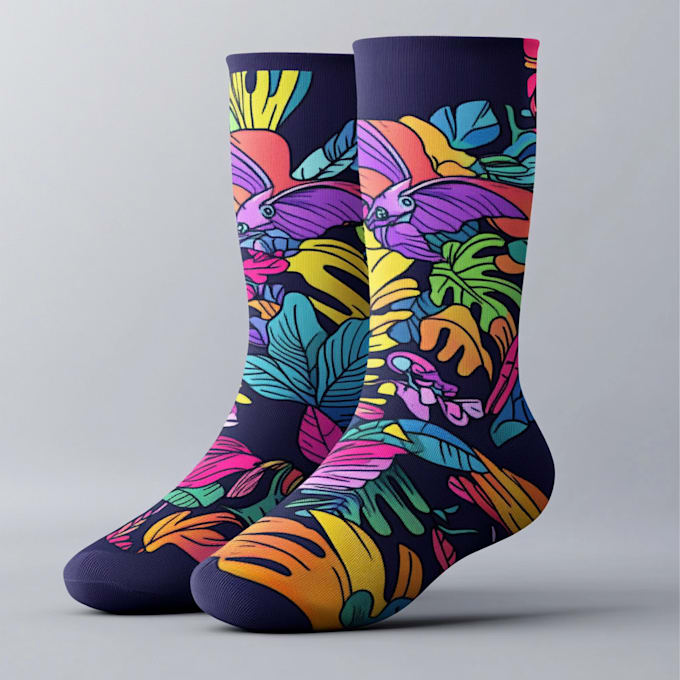 Design a unique socks design for your brand by Jaslene366 | Fiverr