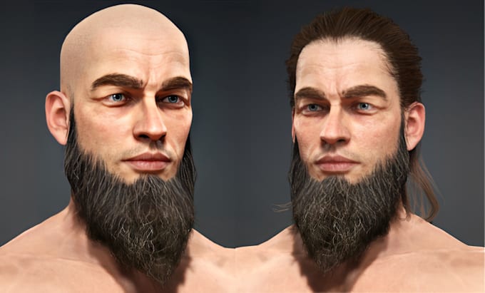 Aaa realistic 3d character model in unity unreal engine ue5 metahuman head model by Coleman_geed ...