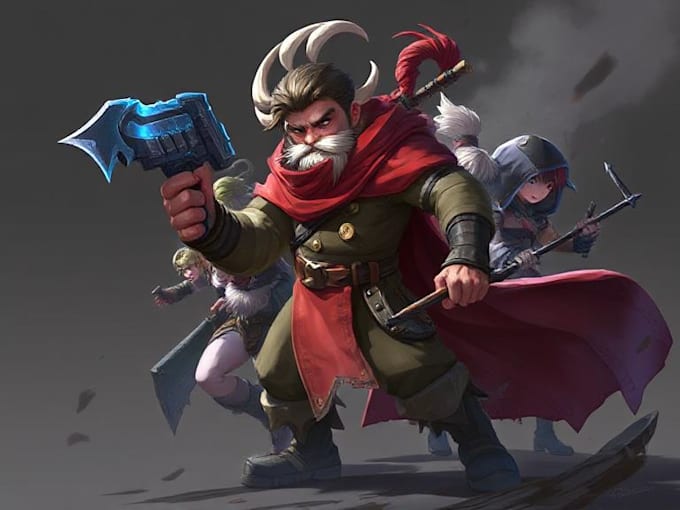 Draw your rpg game character design by Theolenze | Fiverr