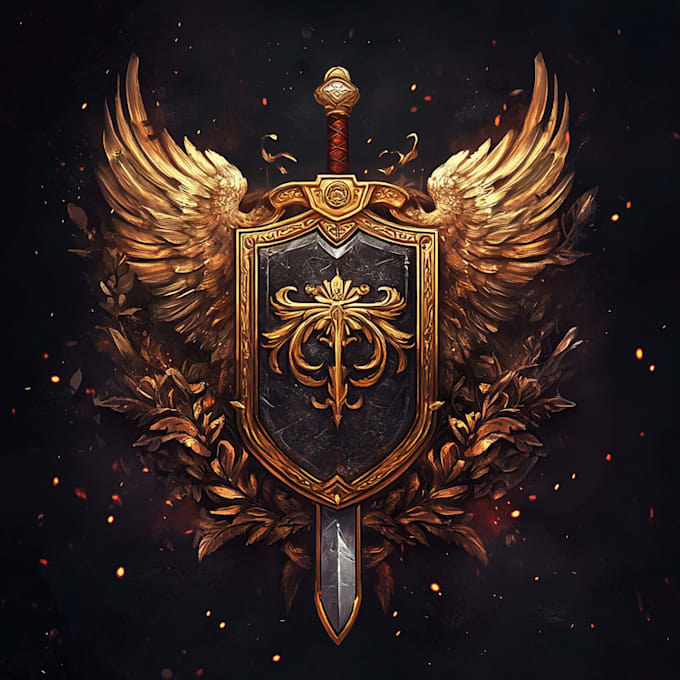 Draw medieval, fantasy, rpg gaming logo by Madelynnfarrel | Fiverr