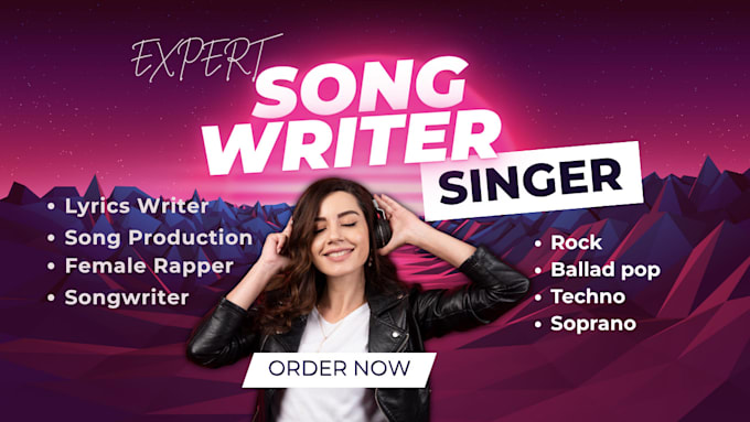 Be female rapper, rock, techno, edm, pop, soprano, singer and ...