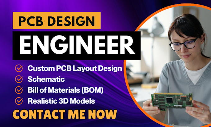 Design pcb layout, pcb design, pcb schematics, gerbers, bom, 3d model by Patrick_sth | Fiverr