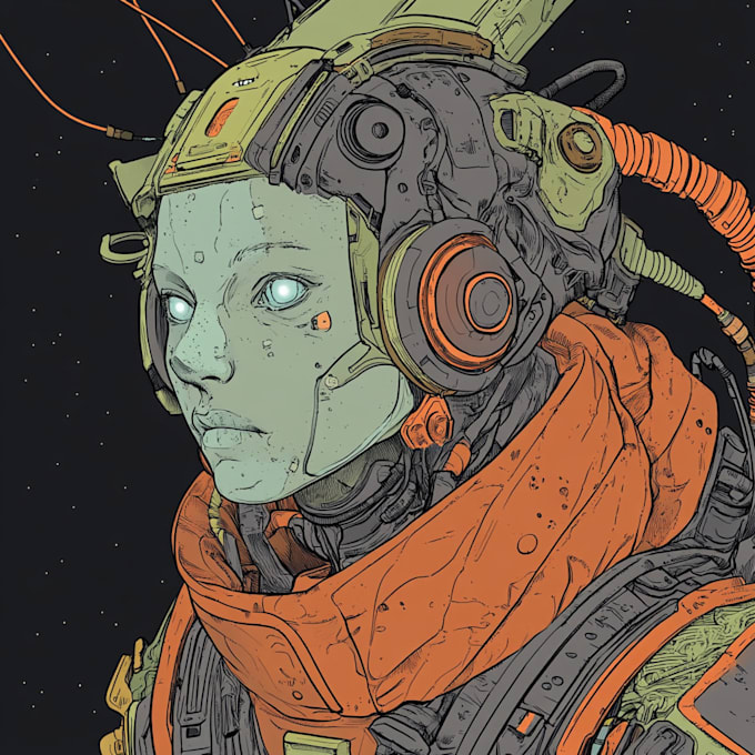Draw sci fi characters by Jaredalvan | Fiverr
