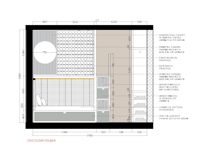 Create professional interior design working drawings and 2d floor plans ...
