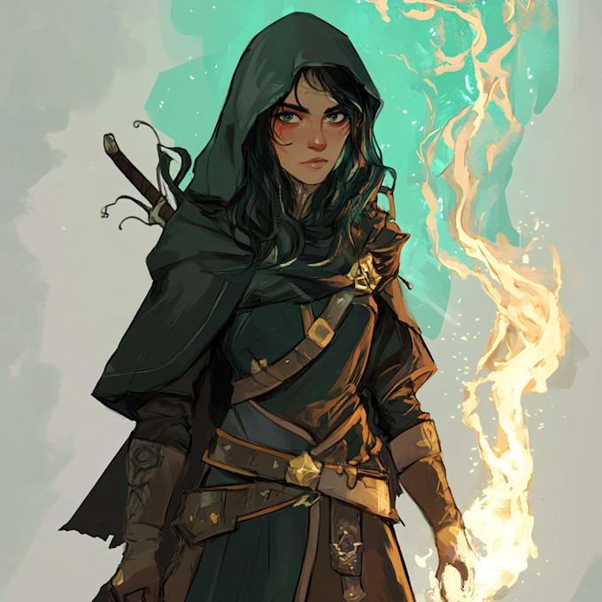 Do an dnd character art and dnd character art by Leonright | Fiverr