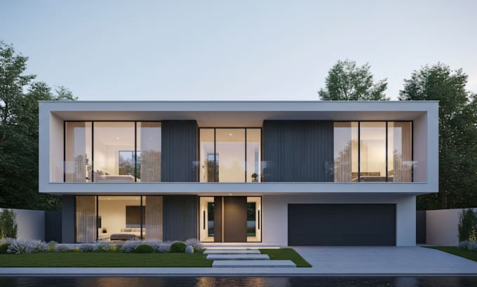 Design house elevation, exterior 3d rendering and animation by ...