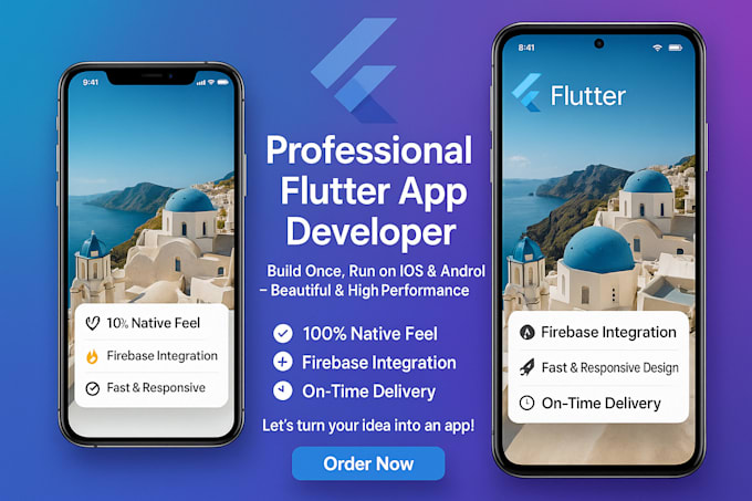 Develop a high quality flutter app for android and ios by Theayeshanoor | Fiverr