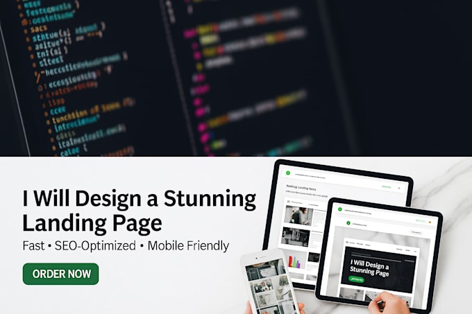 Build a fast custom coded landing page with html css js by Limonxdev | Fiverr