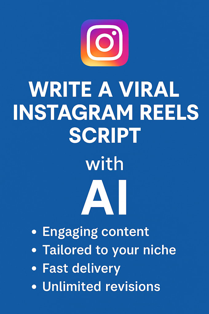 Write a viral instagram reel script using ai by Voiceai_ | Fiverr