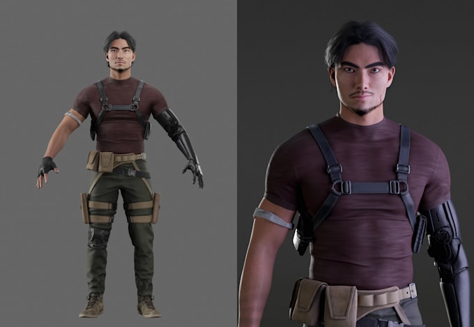 Stylized 3d character metahuman character modeling ue5 game character ...
