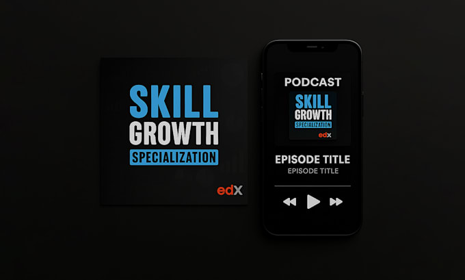 Create custom podcast cover design, neon podcast cover art by Book_cov ...