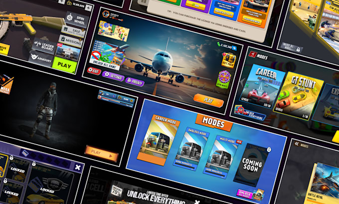 Do game ui ux, ui ux design for 3d game and 2d game by Shakir_gaming ...