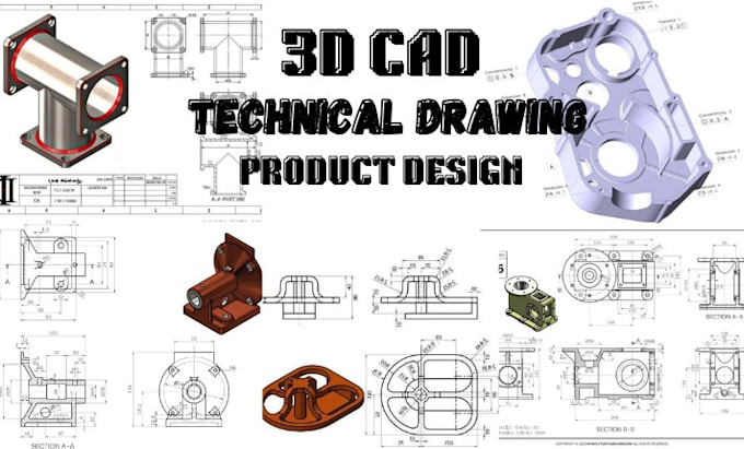 Create 2d technical drawings, 3d renderings, 3d cad product design in solidworks by Ellakarl1 ...
