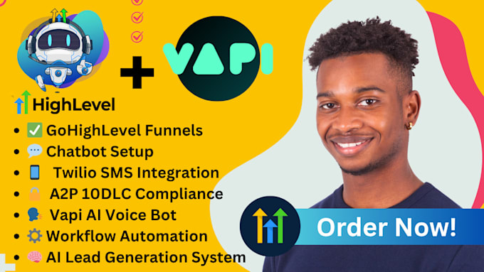 Gohighlevel crm ai agent n8n vapi ai make com clay com automation ...