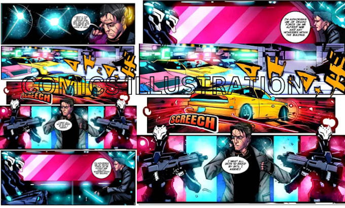 Draw comic book page graphic novel illustration webcomic as a comic ...