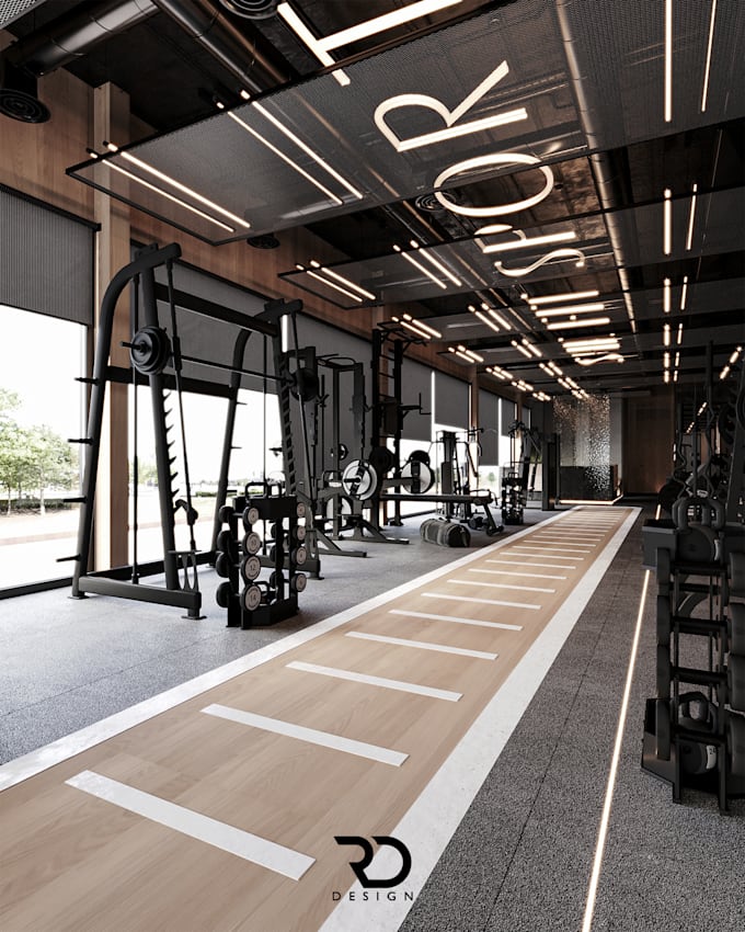 Design an elegant and unique gym interior by Paul_darryl6 | Fiverr