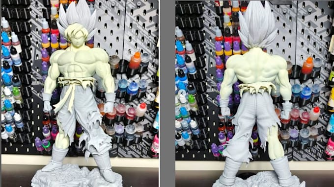 3d print and paint your stl miniature figure, 3d action figure paint 8k ...