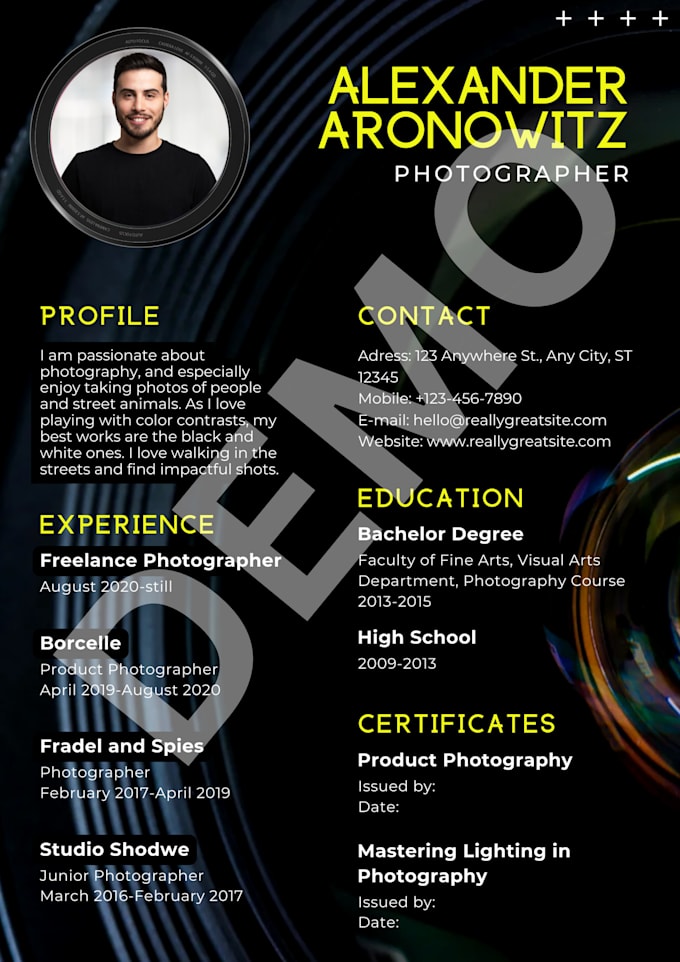 Create a modern resume in canva for job applications by Skdhungana | Fiverr