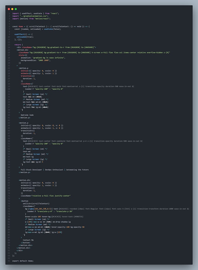 Build a clean responsive frontend using react and tailwindcss by Ephraim_tb | Fiverr