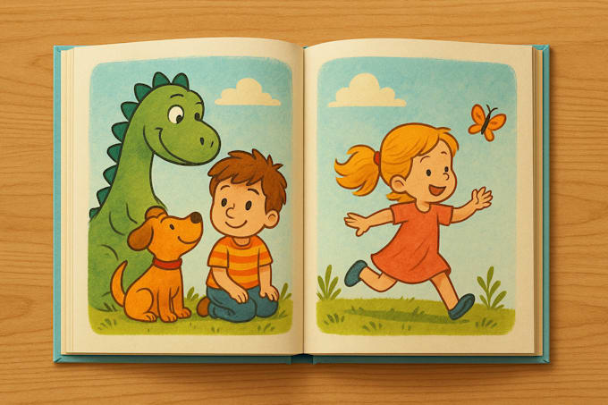 Create kid friendly illustrations for bible stories and children ...