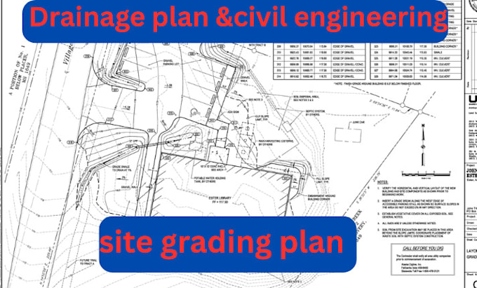 Design site plan, grading, roads, highway and drainage using autocad ...