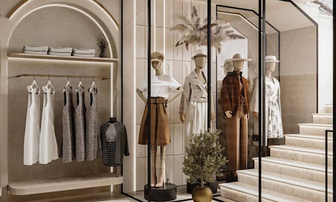 Do commercial store interior design, retail store interior, commercial ...