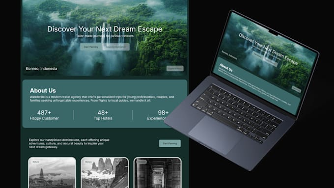 Create website design using figma by Ihdamawaddah | Fiverr
