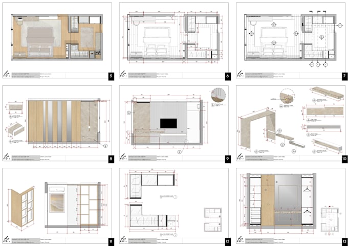 Deliver detailed interior drawings, elevations and floor plans by ...